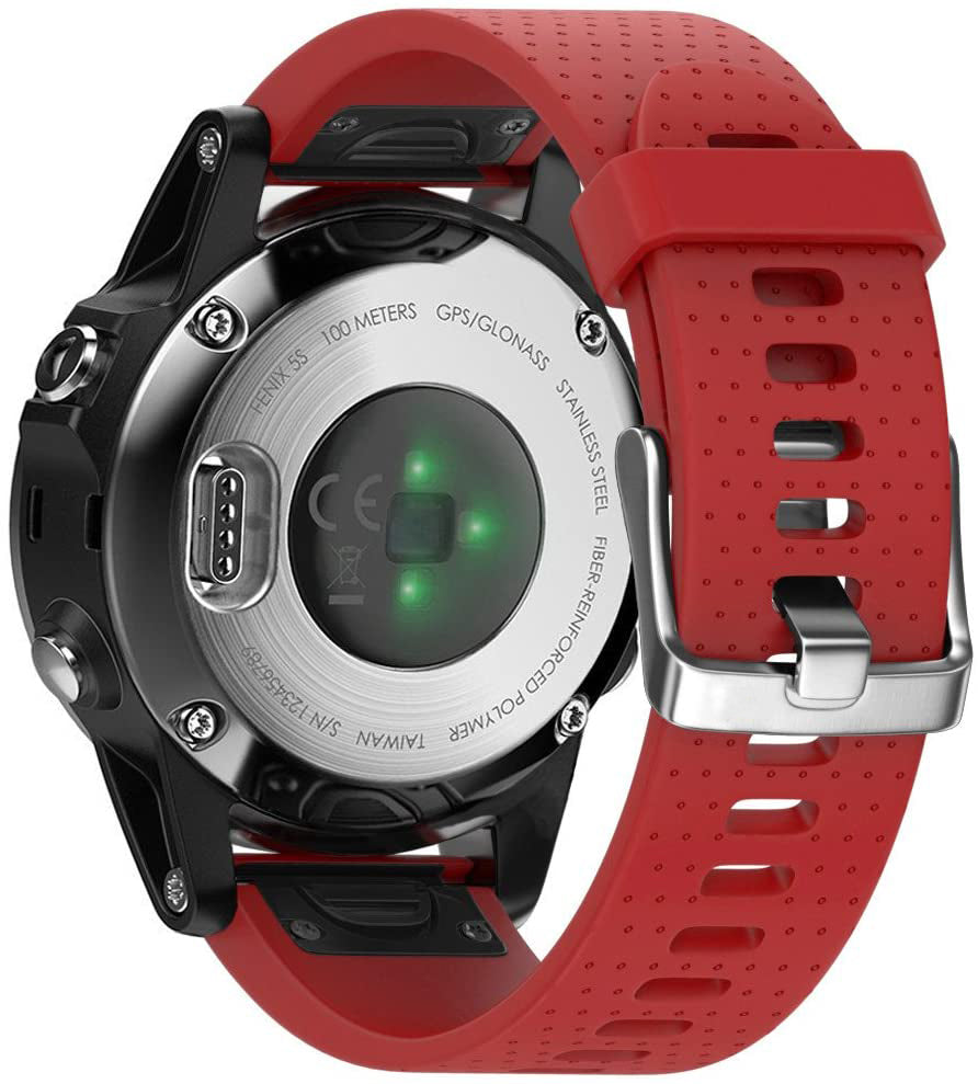 Garmin fenix 6 Silicone Strap Red – Parallel Imported