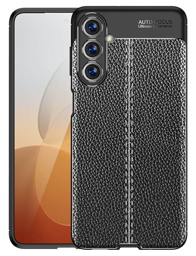 Samsung Galaxy M54 5G Leather Texture Case Black – Parallel Imported